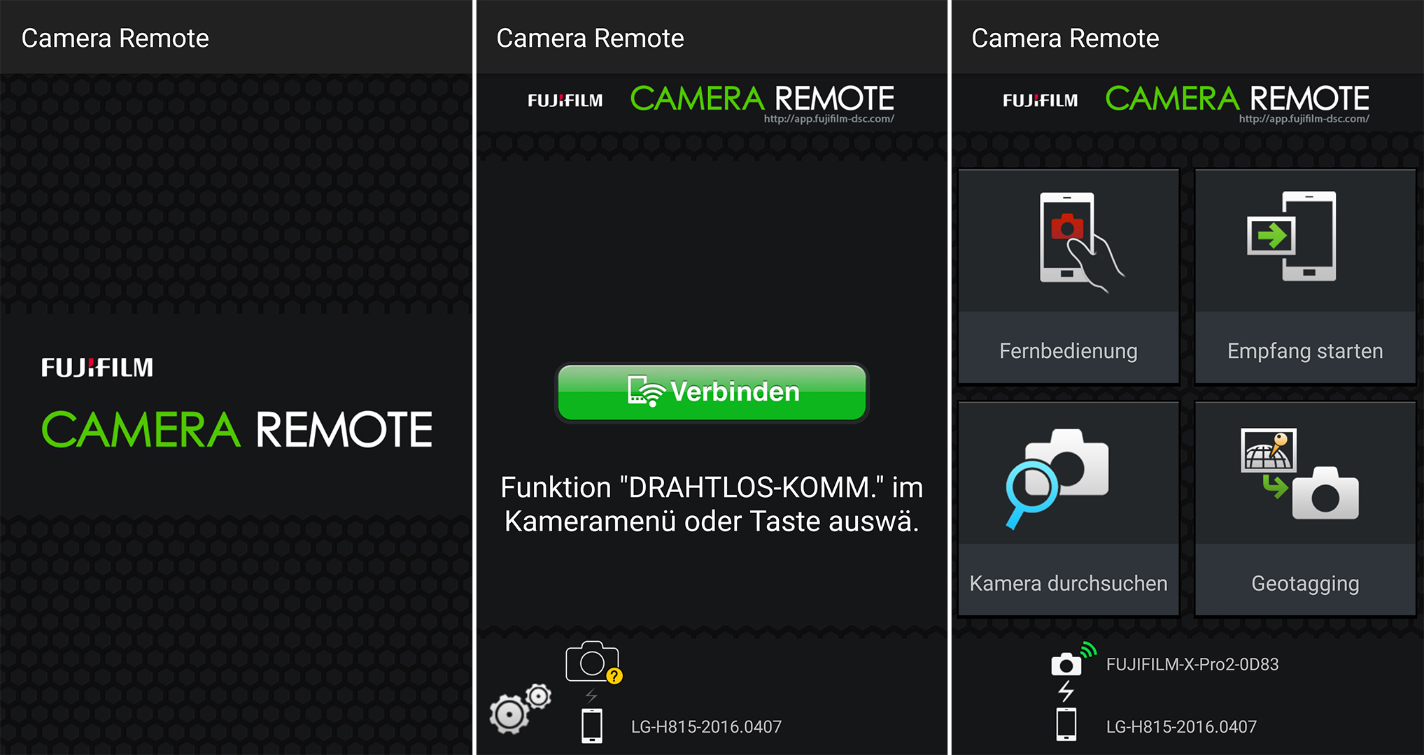 Der dkamera.de-App-Test: FujiFilm Camera Remote App | News | dkamera.de ...