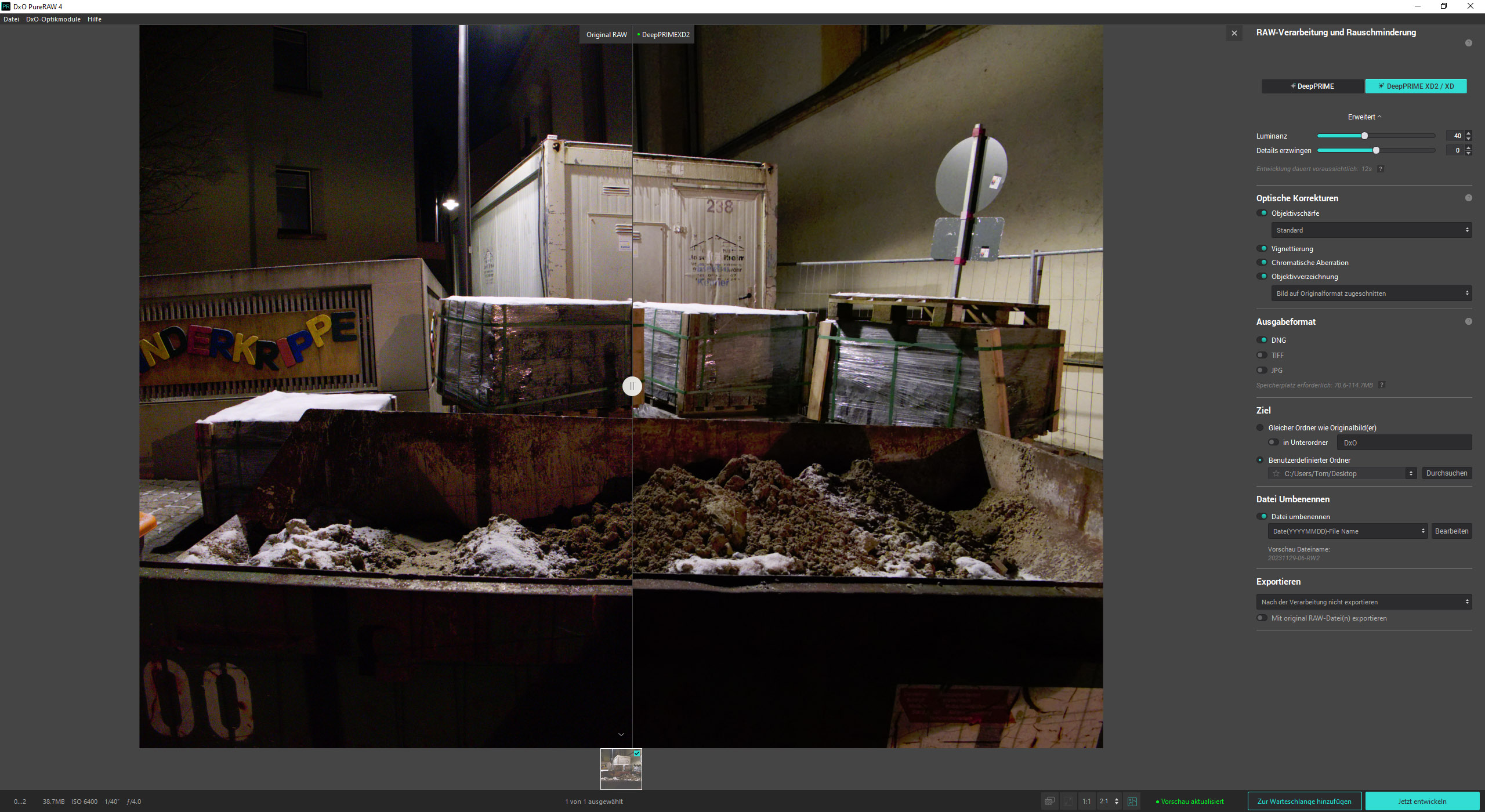 Neu: DxO PureRAW 4 | News | dkamera.de | Das Digitalkamera-Magazin